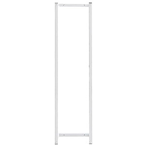 vidaXL Towel Rack White 9.8"x7.9"x37.4" Steel