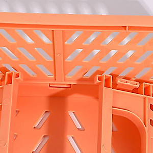 Storage Basket Collapsible Large Capacity Plastic Foldable Home Crate Box for Daily Used Valentine's Day/Mother's Day/Wedding/Anniversary/Party/Graduation/Christmas/Birthday Gifts - Green S