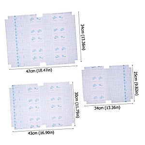 generic 90 pcs Plastic Clear Transparent Notebook Protection Exercise A Protective Soft Books Kids Self for Textbook Diary Book Students Sleeves Student Wrap School Covers Adhesive