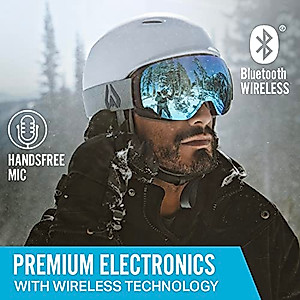 Wildhorn Alta Wireless Bluetooth, Drop-in Headphones - HD Speakers Compatible Any Audio Ready Ski/Snowboard Helmet Headphones. Glove Friendly Controls, Microphone for Hands-Free Calls