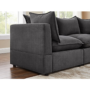 VANOMi Modular Sectional Sofa, 8 Seater Sleeper Sectional Sofa Modular Sectional Couch for Living Room