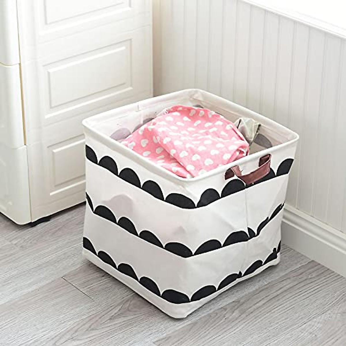 Square Folding Fabric Storage Basket Children Clothes Toy Storage Bucket MX2