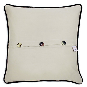 Catstudio New Jersey Embroidered Decorative Throw Pillow