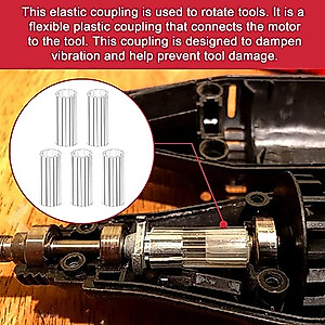 395 Multi-Tool Flexible Coupling Compatible with Dremel Parts 2615294309 5pcs Rotary Multi Tool Coupling