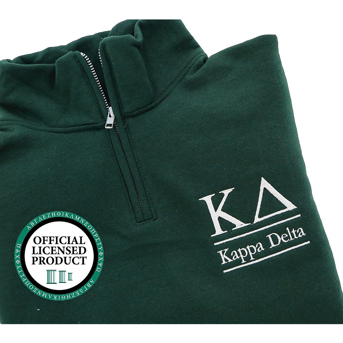 Kappa Delta Quarter Zip Pullover Sweatshirt (L)