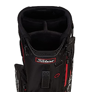 Titleist - Players 4 StaDry Golf Bag - Black/Black/Red