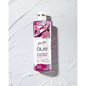 Olay Fearless Artist Series Skin Balancing Body Wash with Vitamin C and Notes of Apple Cider Vinegar 20 oz (Pack of 4)