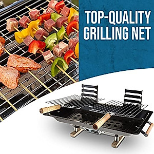 21st Century Tabletop hibachi grill - Japanese hibachi grill - hibachi grill outdoor - indoor hibachi grill - portable camping grill charcoal - Available with Premium Quality Centaurs AZ Gloves