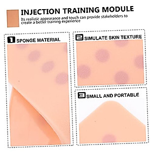 Practice Pad 5pcs Skin Test Training Module Practice Pad Iv Needles Nurse Mannequin Injection Training Supplies Subcutaneous Injection Practice Pad Injection Training Model Nurse