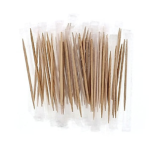 Royal Mint Individual Cello Wrapped Toothpicks, Package of 1000, 1-Pack, Beige