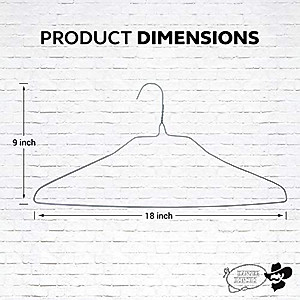 Wire Hangers in Bulk - 100 White Metal Hangers - 18 Inch Thin Standard Dry Cleaner Coated Steel