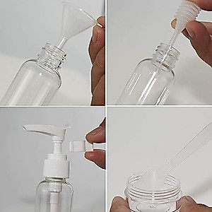 YICTEK Travel Size Bottles Kit for Toiletries, TSA Approved Silicone Travel Shampoo And Conditioner Bottles Set Leak Proof Squeezable Travel Accessories for Toilietries