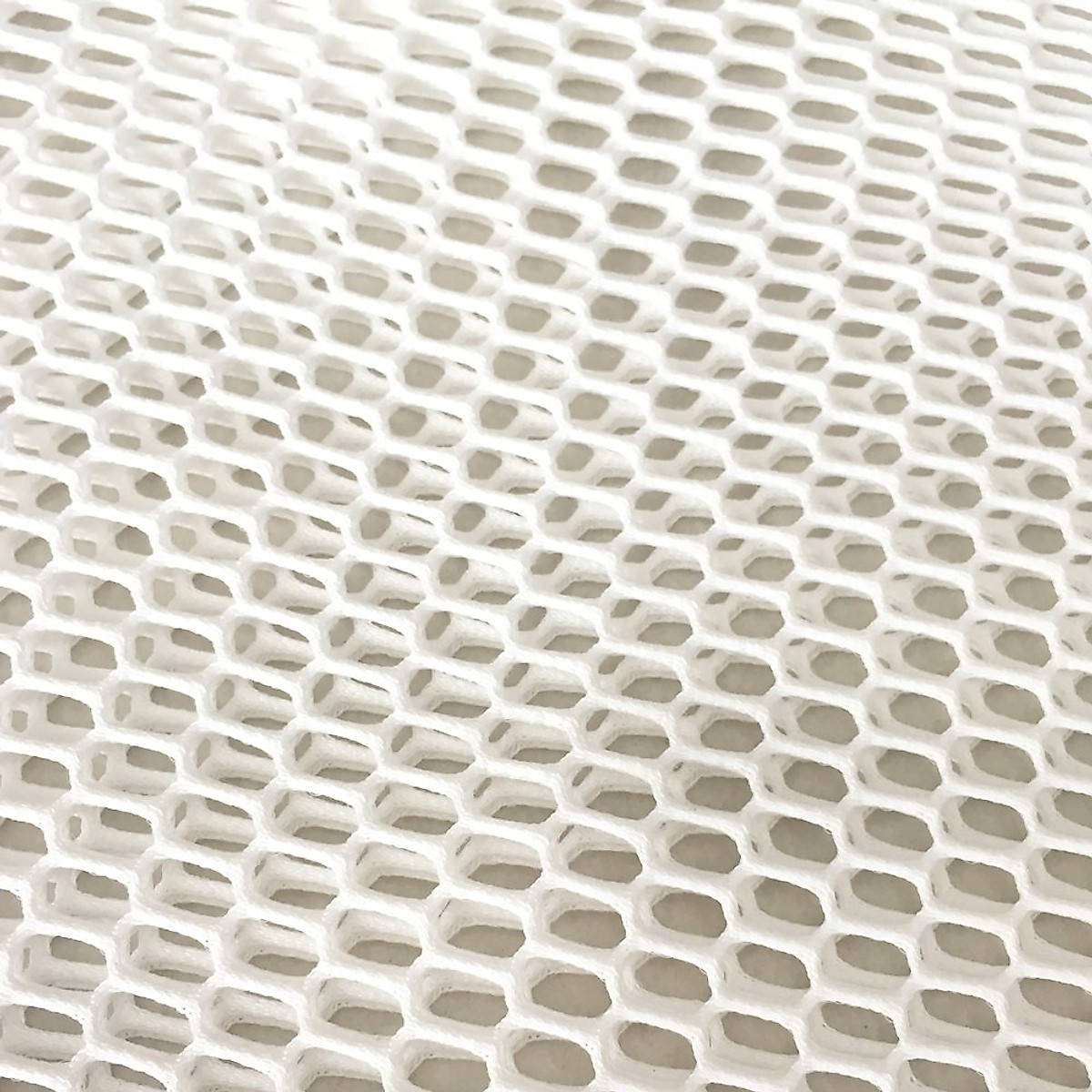 Flowertree Carry All Plain Canvas Mesh Tote Sheer Summer Shopping Bag White