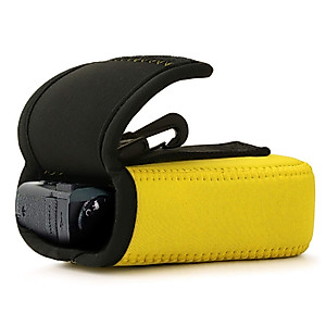 MegaGear MG1859 Ultra Light Neoprene Camera Case Compatible with Canon PowerShot SX620 HS, ELPH 180, ELPH 190 is, ELPH 360 HS, Elph 200 is, SX610 HS - Yellow