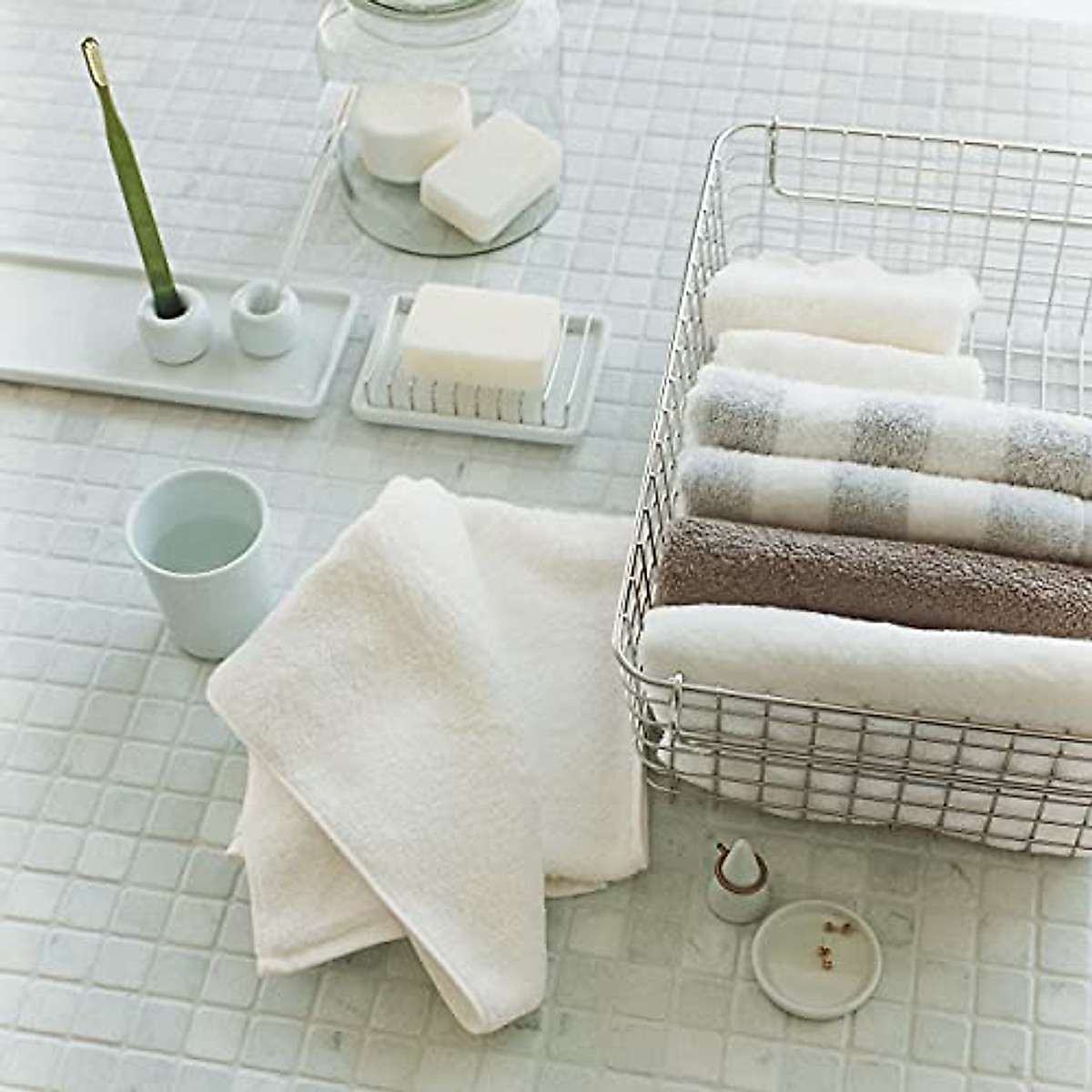 Muji 44831755 Stainless Steel Wire Basket 3, Approx. Width 14.6 x Depth 10.2 x Height 4.7 inches (37 x 26 x 12 cm)