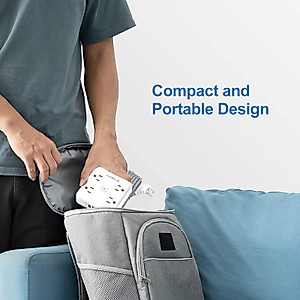 AUOPLUS Surge Protector Power Strip - 4 Widely Outlets with 3 USB Ports(1 USB C Outlet/PD 20W), Outlet Extender with 5FT Braided Extension Cord, Wall Mount for Travel Home Office, Dorm Essentials