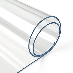Deep Dream 2.0mm Clear Desk Cover Protector, 14×24 Inch Clear Table Protector, Rectangular Vinyl Desk Pad, PVC Plastic Table Cover for Office, Dresser, Night Stand, Computer & Writing Desk Tabletop