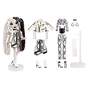Rainbow High Shadow Series 1 Heather Grayson- Grayscale Fashion Doll. 2 Grey Designer Outfits to Mix & Match with Accessories, Great Gift for Kids 6-12 Years Old and Collectors, Multicolor, 580782