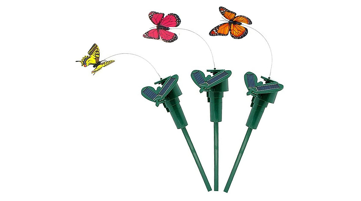 3 PCS Solar Butterfly Garden Decor | Lifelike Fluttering Ornaments