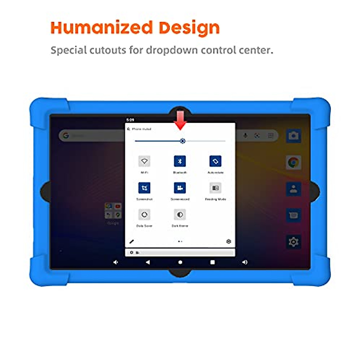 MB1001 Tablet Case, Transwon Kids Case for Moderness 10.1 MDN10013/ Smart Life Within Reach Tablet Case/for Okaysea Velorim HAPPYBE ANYLAKE Freeski OLEXEX Bestski CZZ Tablet Case 10.1 - Blue