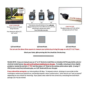 Retrospec Creations 50 Each for 1/2" Black Plastic Finial Tops for Iron Picket Fence Triad Spear - #1-50