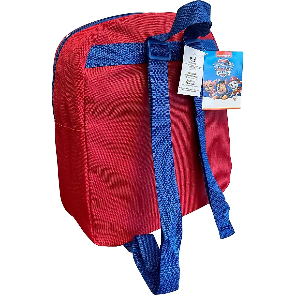 Ruz Paw Patrol Toddle Boy 12 Inch Mini Backpack (Red-Blue)