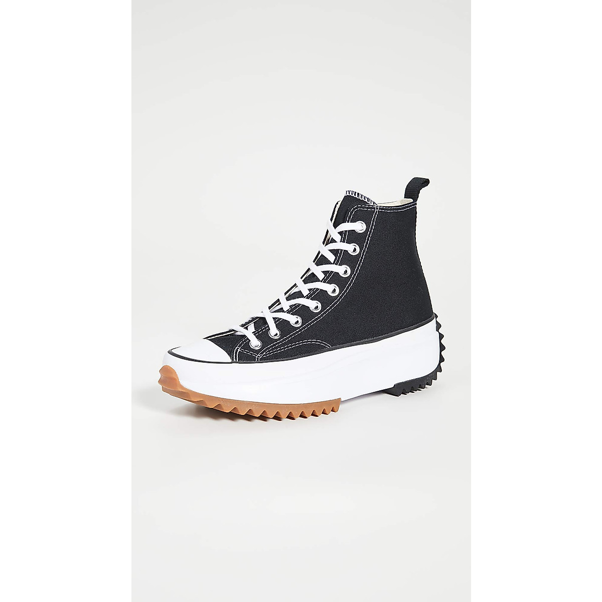 Converse Run Star Hike Hi Sneakers, Black/White/Gum, 7.5 US Women/6 US Men