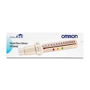 OMRON PeakAir Peak Flow Meter, Measures Changes in Your Lung Air Flow to Assist in the Detection of Asthma Attacks (for Children and Adults)