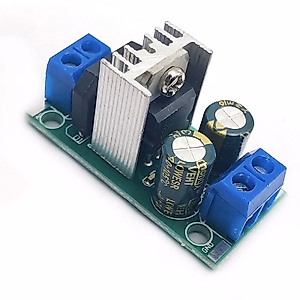 FainWan 2PCS Three Terminal Voltage Regulator Module LM7812 DC or AC to DC 12V Output 1.2A Max Power Supply Module Terminal and 5x2 Pins Output