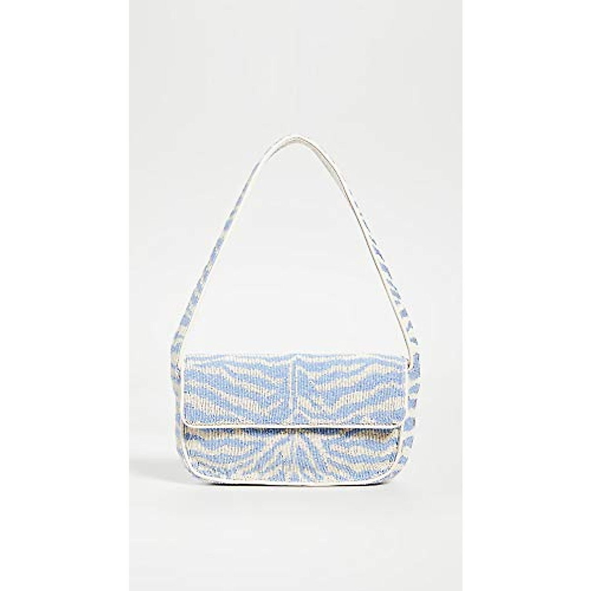 STAUD Women's Tommy Bag, Light Blue/Cream, One Size