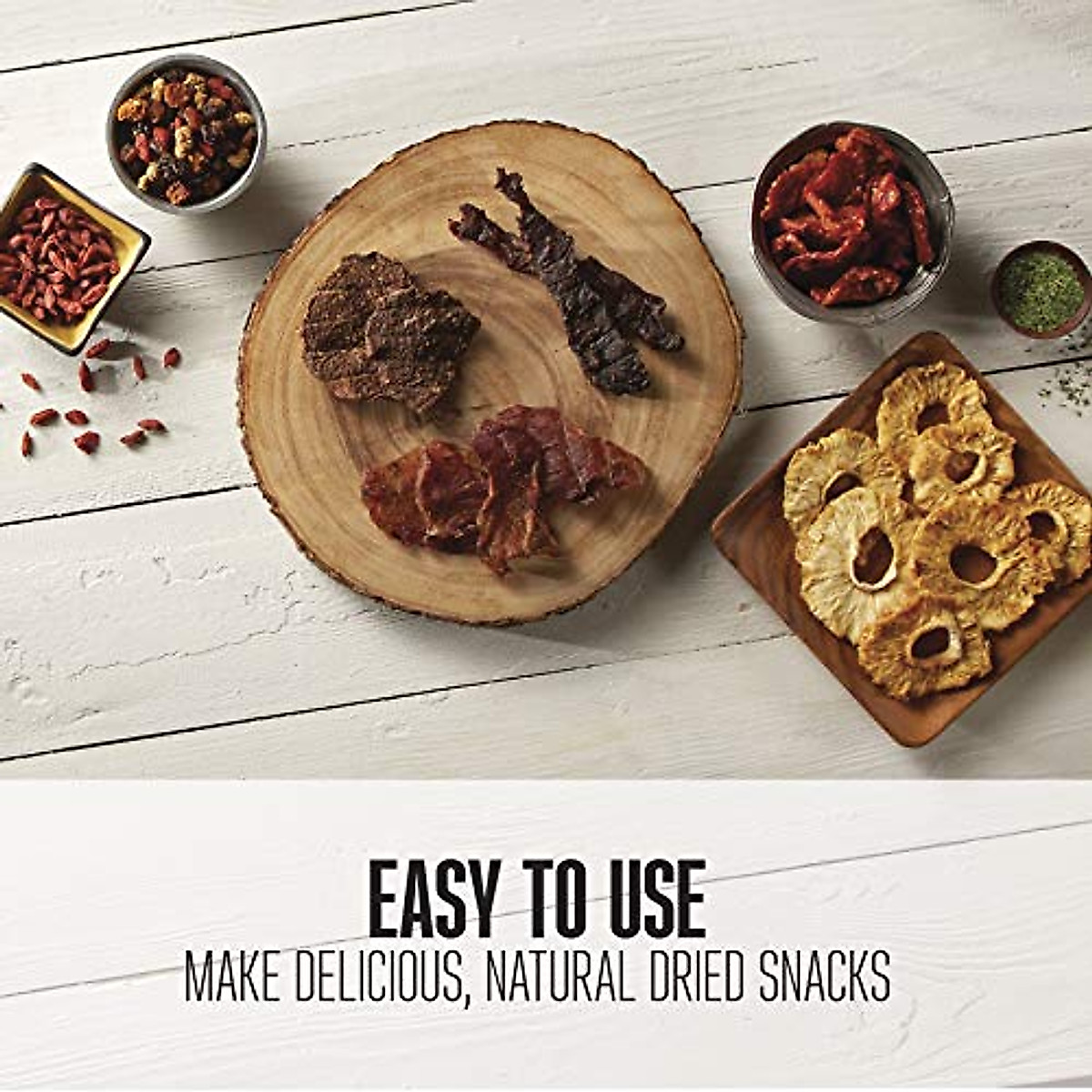 Weston Food Dehydrator Machine for Beef Jerky, Fruit Leather, Herbs, Dog Treats, Vegetables, Meats, BPA Free, Slide Out Drying Racks (75-0201-W), 10 Tray, Ultra Quiet Fan