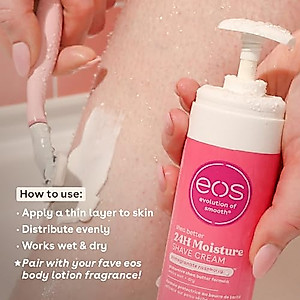 eos Shea Better Shave Cream- Pomegranate Raspberry & Lavender, 24H Moisture, Skin Care Products, 7 fl oz, 2-Pack