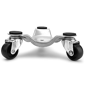 Yopay 4 Pack Steel Tri-Dolly, 200 lbs Load Capacity 3 Wheel Mover’ s Dolly for Moving Cabinet, Furniture, Appliances, 6 Inch