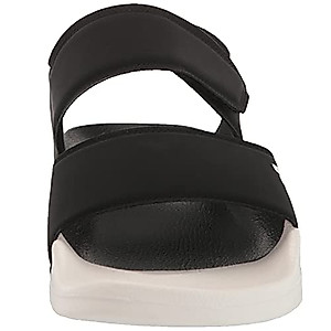 adidas Unisex Adilette Sandals, Black/White/Black, 7 US Men