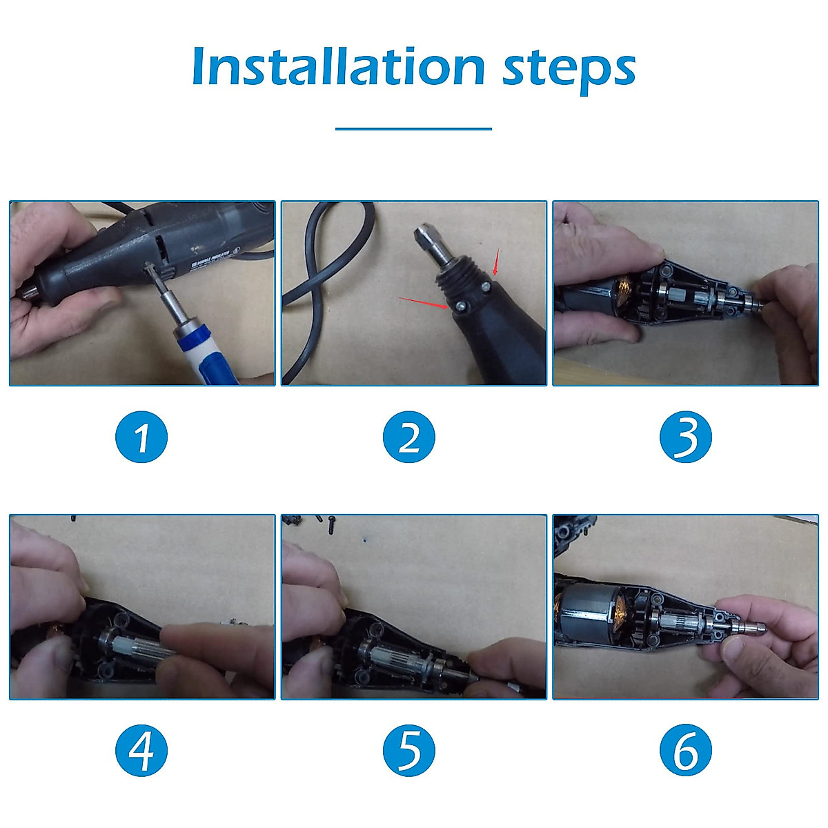 Replacement 395 Rotary Multi Tool Coupling Compatible with Dremel Parts 2615294309-4 Pack