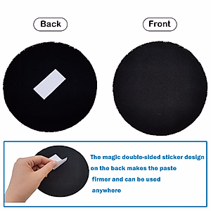 Xcivi Universal Bin Odor Absorption Filter, activated carbon deodorizer for bins, compost bins, countertops and recycling bins, 12-pack (round)