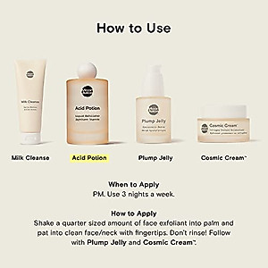 Moon Juice Acid Potion AHA and BHA Liquid Exfoliator | Chemical Skin Exfoliant to Resurface, Unclog & Balance | 25% AHA BHA Complex, Niacinamide & Reishi | Clean, Vegan, Cruelty-Free | 100ml (3.3 fl oz)