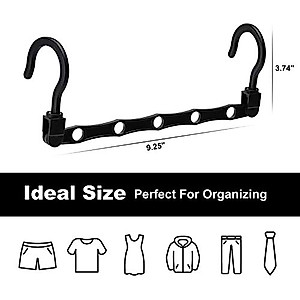 Closet Organizers and Storage,12 Pack Sturdy Closet Organizer Hanger for Heavy Clothes,Upgraded Closet Storage Space Saving Hangers,Magic Closet Organization Clothe Hanger,College Dorm Room Essentials