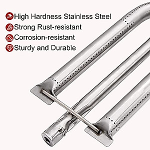 Grill Burner Replacement for American Outdoor 30NB, 24NB, 36NB, 36PC, Aog Grill Burner Replacement, 14.5 Grill Burner for AOG 36" 30" 24" Grills, Aog Grill Parts 24-B-06 Silver