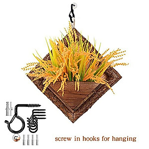 Weixinghera Home & Kitchen Hanging Hooks Utility , Large S Hooks for Hanging,Heavy Duty Metal Hooks for Hanging Pictures, Bags, Coats and More (White+Black)