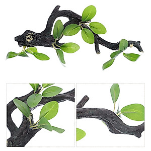 Simulation Resin Reptile Tank Accessories Resin Crafts Tree Parts Decor Reptile Accessories for Habitat Fish Tank Charms Reptile Decorations Aquarium Supplies Reptile Tank Decor