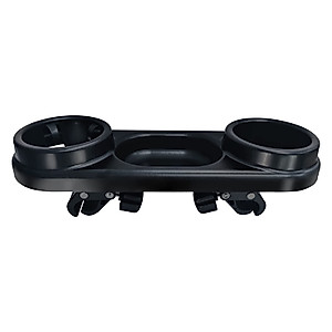 TOLASTO Universal Stroller Snack Tray,Snack Tray for Stroller, Compatible with a Variety of Stroller handrails, ABS Material, Flexible Adjustment of The Installation (Black)