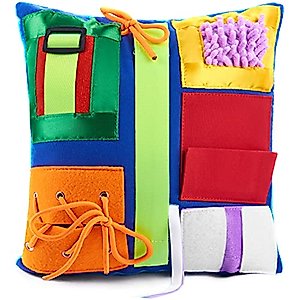 Dementia Pillow | Calming & Comforting Activities for Adults with Dementia | Fidget Pillow | Dementia Products for Elderly | Sensory Pillow | Helps with: Alzheimers, Dementia, Asperger’s & Autism