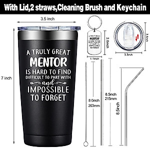 DOEARTE Mentor Gifts for Men - A Truly Great Mentor is Hard to Find - Mentor Teacher Gifts - Christmas Appreciation Retirement Gifts for Mentor, Teacher, Manager, Leader - 20oz Mentor Tumbler