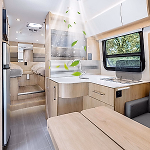 CPVNQMDG 6 inch RV Vent Fan Blade D-Bore Fits Replacement RV Bathroom Camper Vent Fan and Jensen roof Vents and Range Hoods or Any 12 Volt Motor with a 0.094-inch D-Shaped Shaft