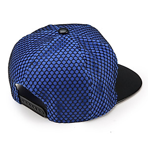 REINDEAR Royal King Crown Baseball Cap Hip-hop Snapback Hat (Blue)