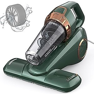 Dibea Handheld Bed Vacuum Cleaner Machine, Mattress Vacuum Cleaner with 15KPa Suction, UV Light, Washable HEPA Filter for Deep Clean Fur, Hair, Dust on Sofa, Couch, Carpet and Fabric