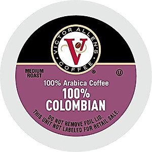 Victor Allen's Coffee 100% Colombian and Donut Shop Blend, Medium Roast, 80 Count, Single Serve Coffee Pods for Keurig K-Cup Brewers