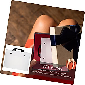 ULDIGI Bag Design Artwork Sketch Pouch Art Practical Drawing Poster Pens Storage Portable Painting Documents Large Plastic Handheld File Work Arts Button Folder Transparent Photography