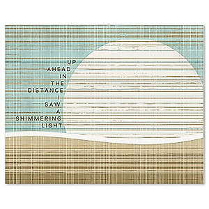 Hotel California by The Eagles inspired song lyric wall art print modern typography sunset music poster summer home decor